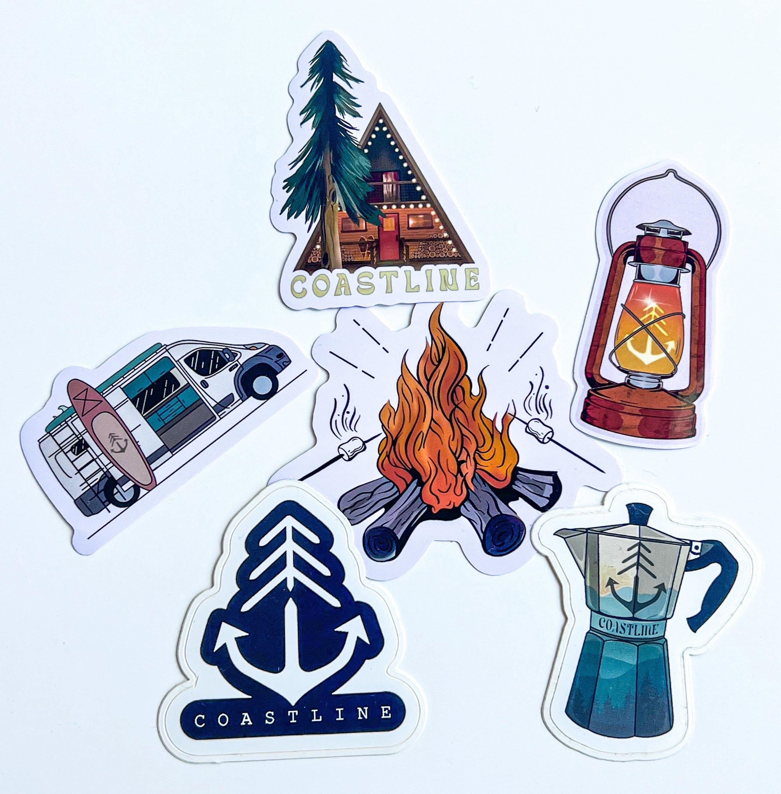 Sticker pack - Camping – Boutique Coastline